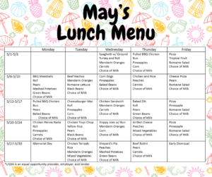 Lunch Menu - Christian Preparatory Schools