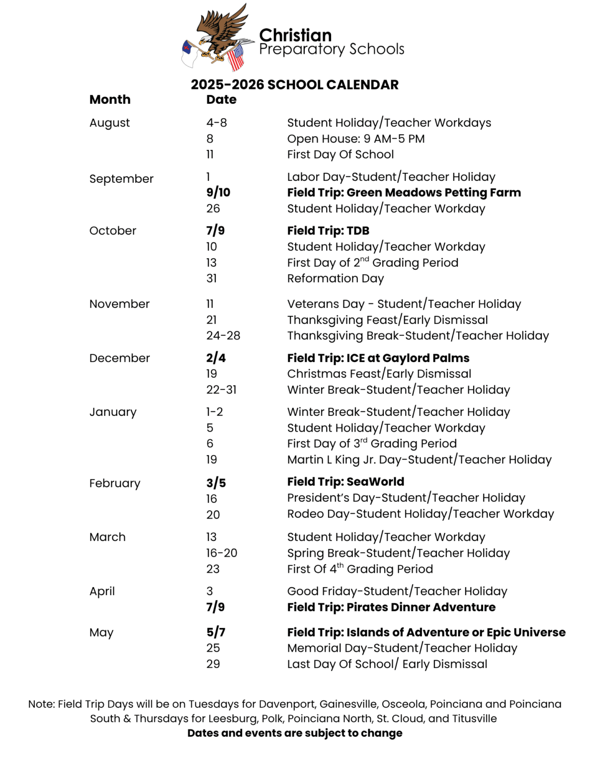 Gainesville Christian Preparatory School - Christian Preparatory Schools